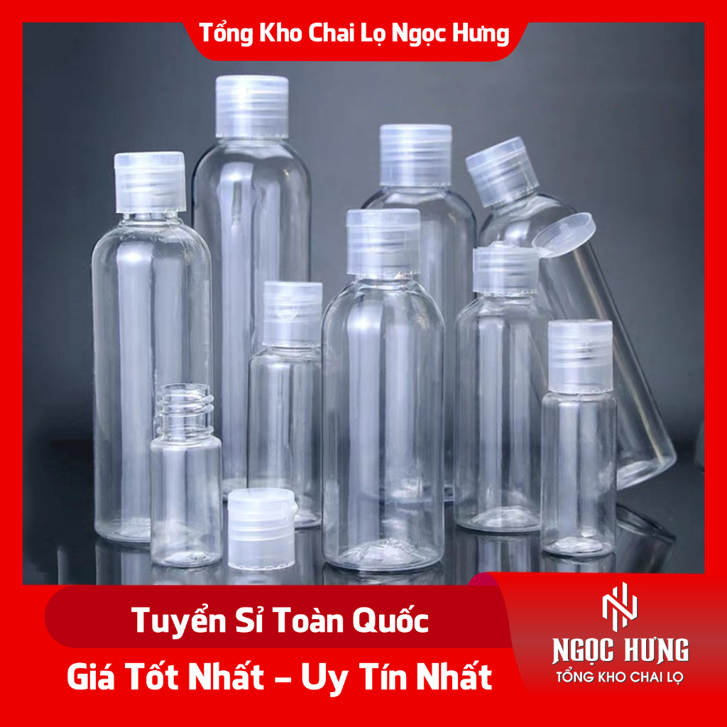 Chai Nhựa Nắp Bật 20ML/30ML/50ML/100ML/250ML Đựng Gel Rửa Tay - Chai Nhựa Pet - Chai Chiết Mỹ ...