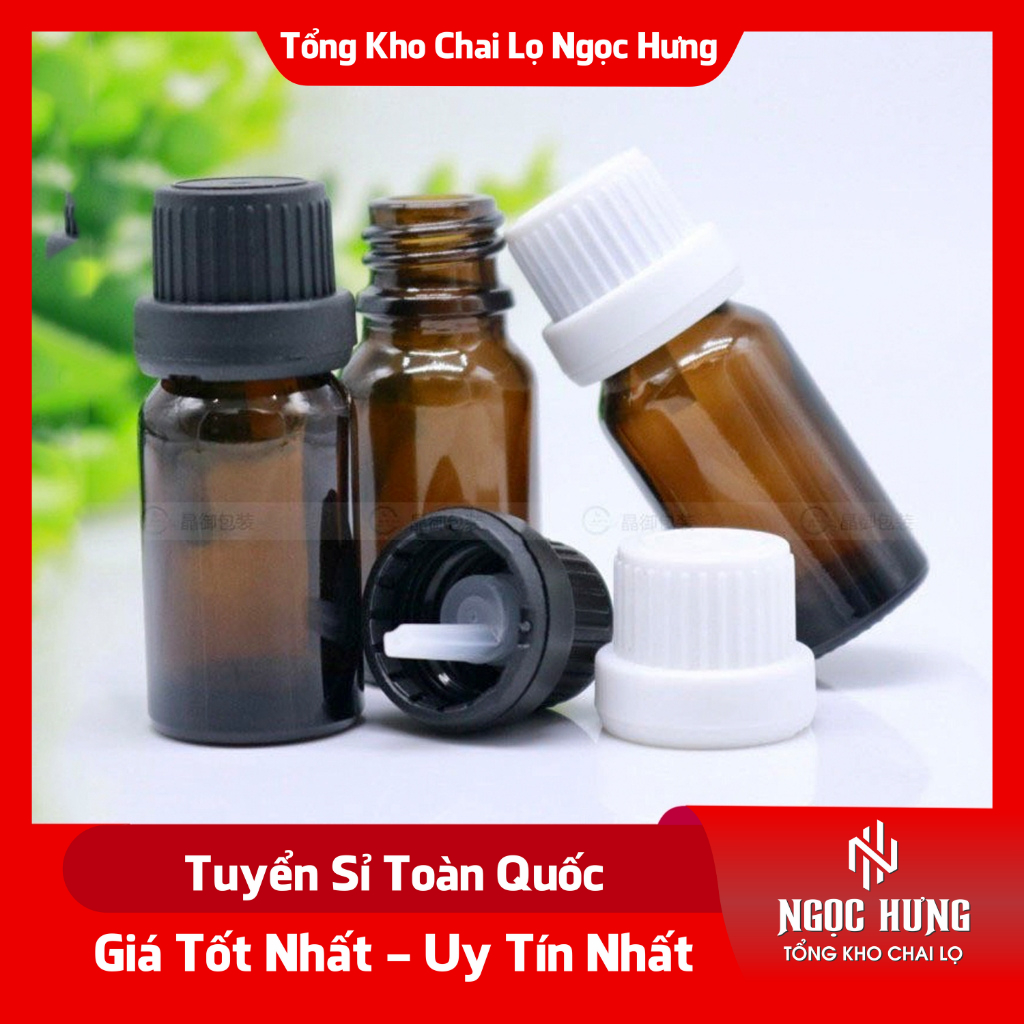 Lọ Đựng Tinh Dầu Thủy Tinh Nắp Vặn Nhỏ Giọt 5ML/10ML/15ML/20ML/30ML Dùng Chiết Tinh Dầu, Nước ...