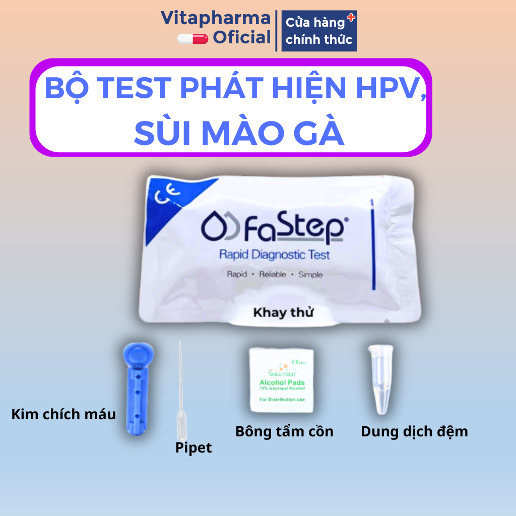 Test HPV - Kit test nhanh phát hiện HPV, que test hpv, test thử nhanh ...