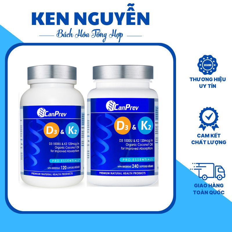 Canprev D3 & K2 tăng cường miễn dịch, chắc khỏe xương đến từ Canada 120 ...