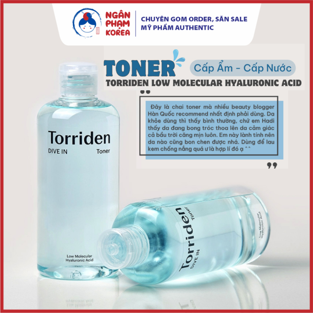 Toner Cấp Nước Phục Hồi Da Torriden Hyaluronic Acid Toner 300ml ...