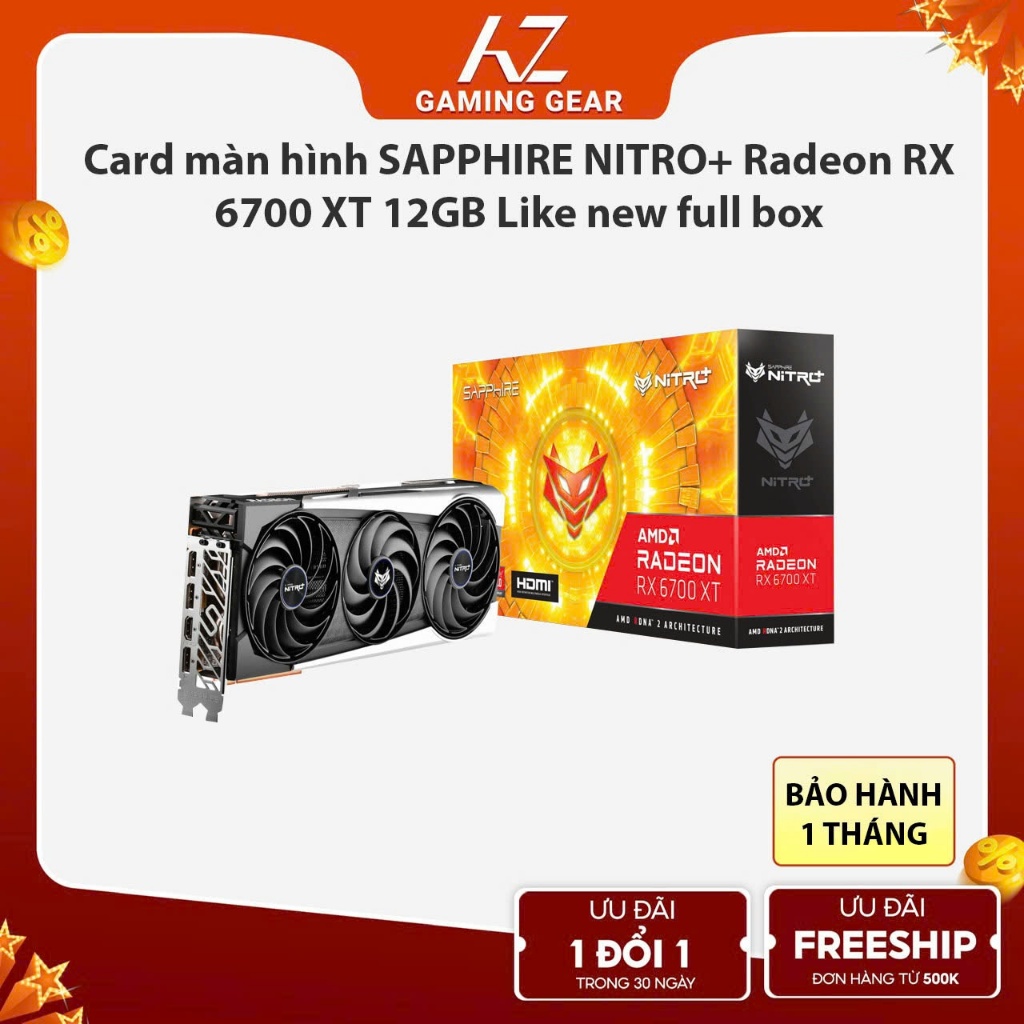 VGA SAPPHIRE NITRO+ Radeon RX 6700 XT 12GB Like new full box | Shopee ...
