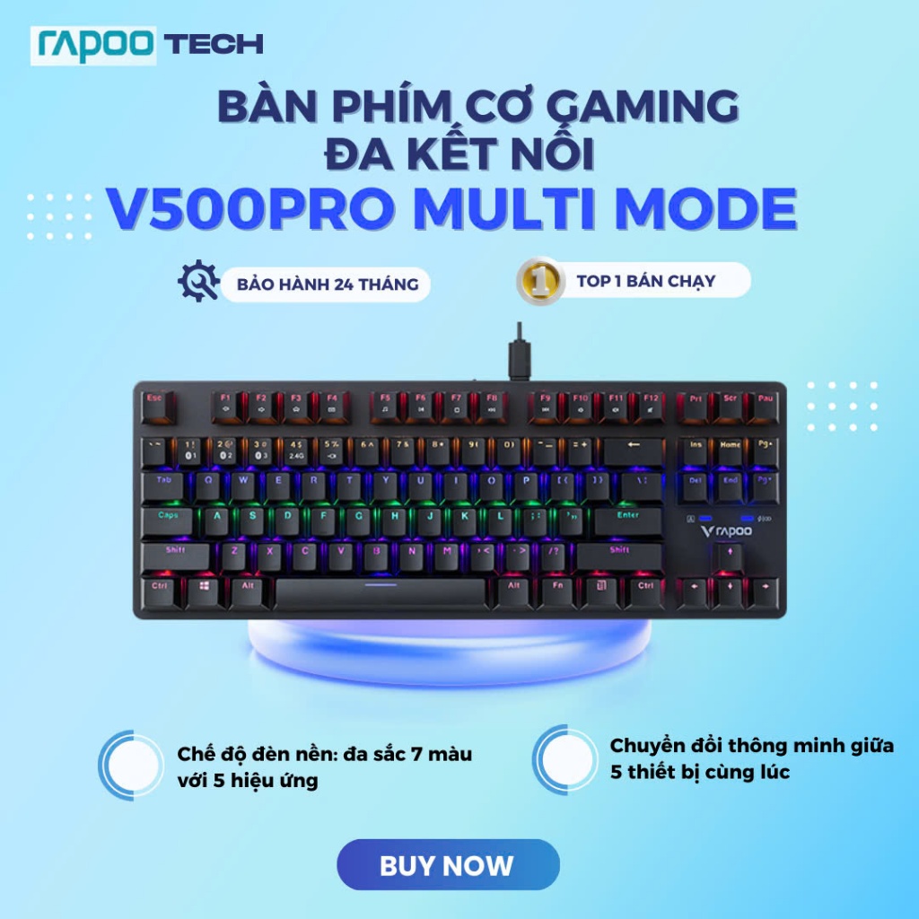 V500PRO MULTI MODE Bàn Phím Cơ Gaming Đa Kết Nối / bàn phim cơ gaming chính hãng | Shopee Việt Nam