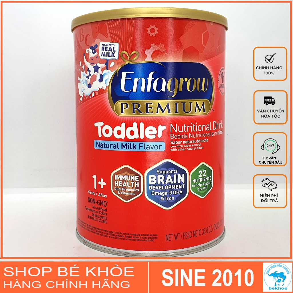 Sữa bột Enfagrow Premium toddler - Enfagrow đỏ nắp vàng 680gr , 907gr ...
