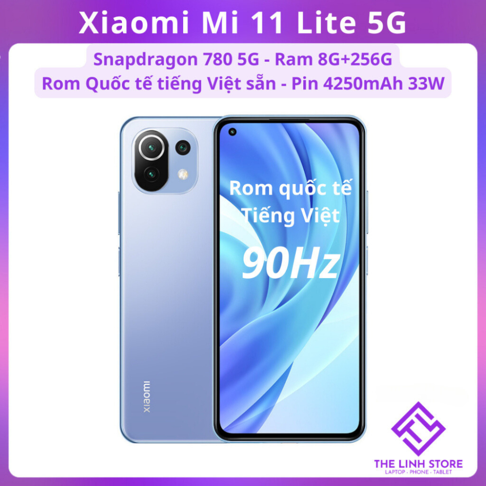 Điện thoại Xiaomi Mi 11 Lite 5G Rom Quốc tế tiếng Việt - Snapdragon 780G ram 8G 128G | Shopee ...