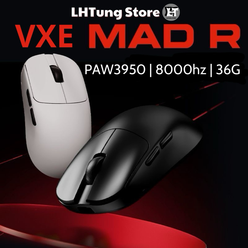 [SẴN GIAO NGAY] Chuột không dây VXE MAD R | MAJOR | PAW3950 | 8K ...