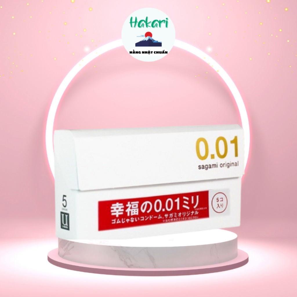 [Che tên] Bao cao su Sagami Original 001 siêu mỏng, Hộp 5 BCS nội địa Nhật Bản | Shopee Việt Nam