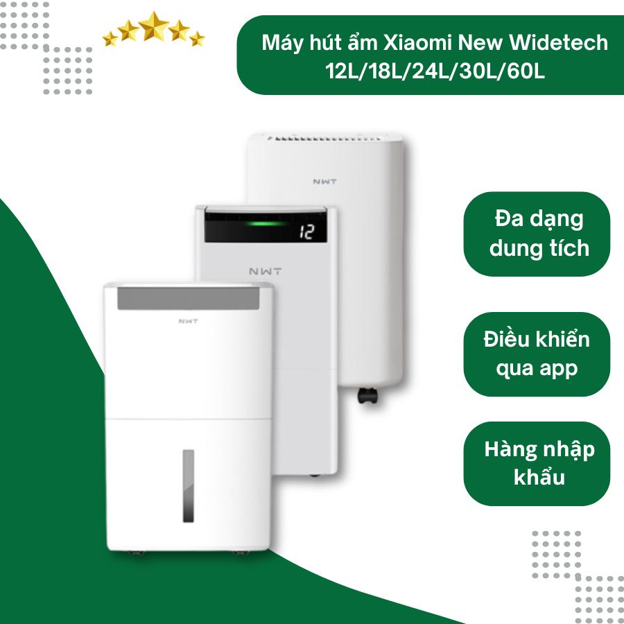 Máy Hút Ẩm Xiaomi New Widetech- Kết Nối App Thông Minh - Đa Dung Tích, Hàng Nhập Khẩu | Shopee ...