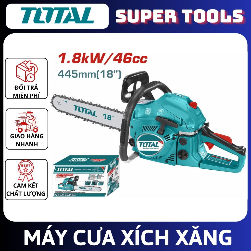 TOTAL Máy cưa xích xăng 2.5HP TG5451811 | Shopee Việt Nam