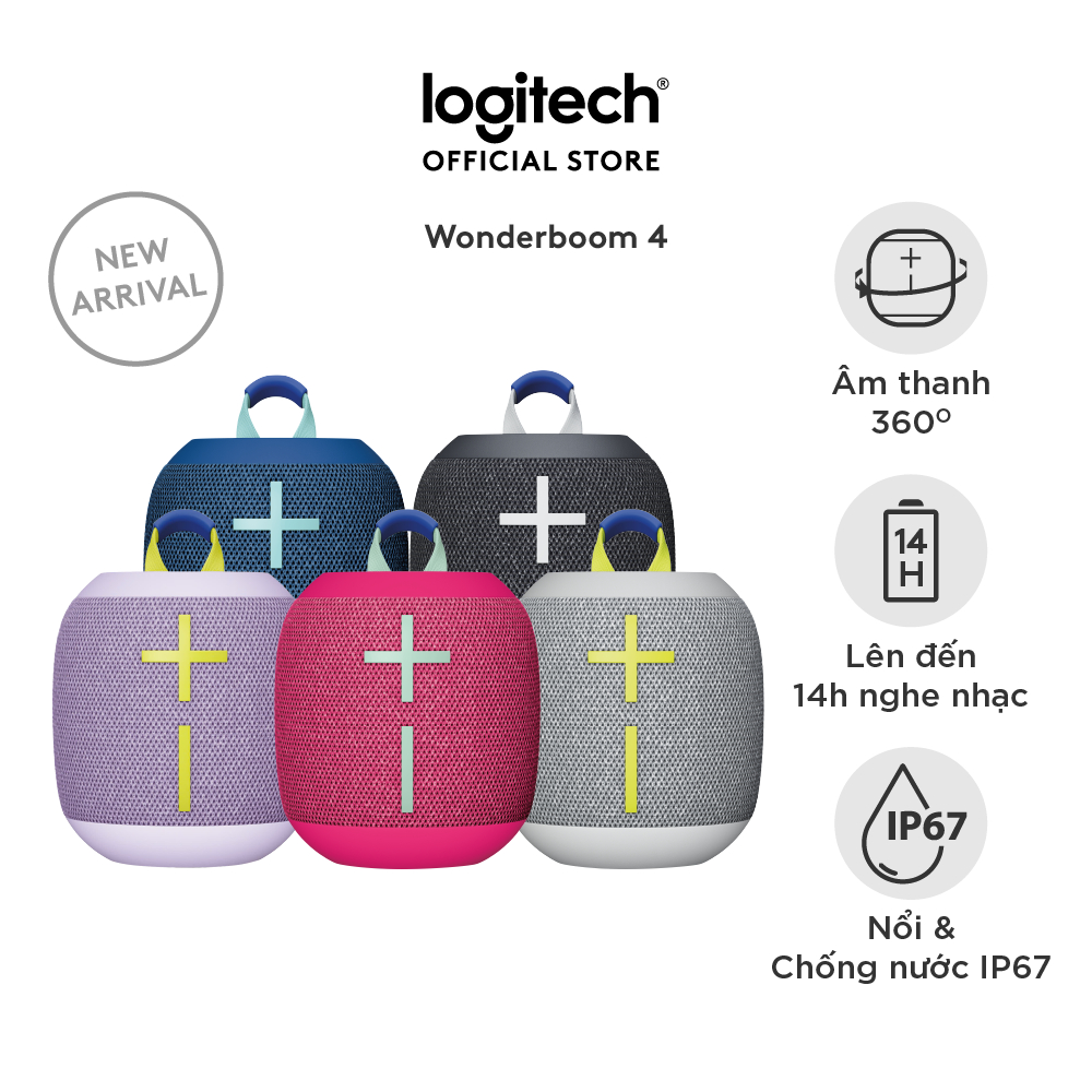 Loa Bluetooth di động Logitech Ultimate Ears WONDERBOOM 4 - Bass lớn ...