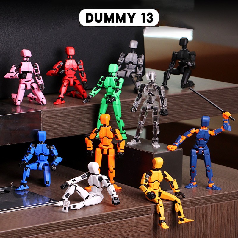 Mô hình Robot Figure Dummy 13 Nhân Vật in 3D với khớp nối linh hoạt cử ...