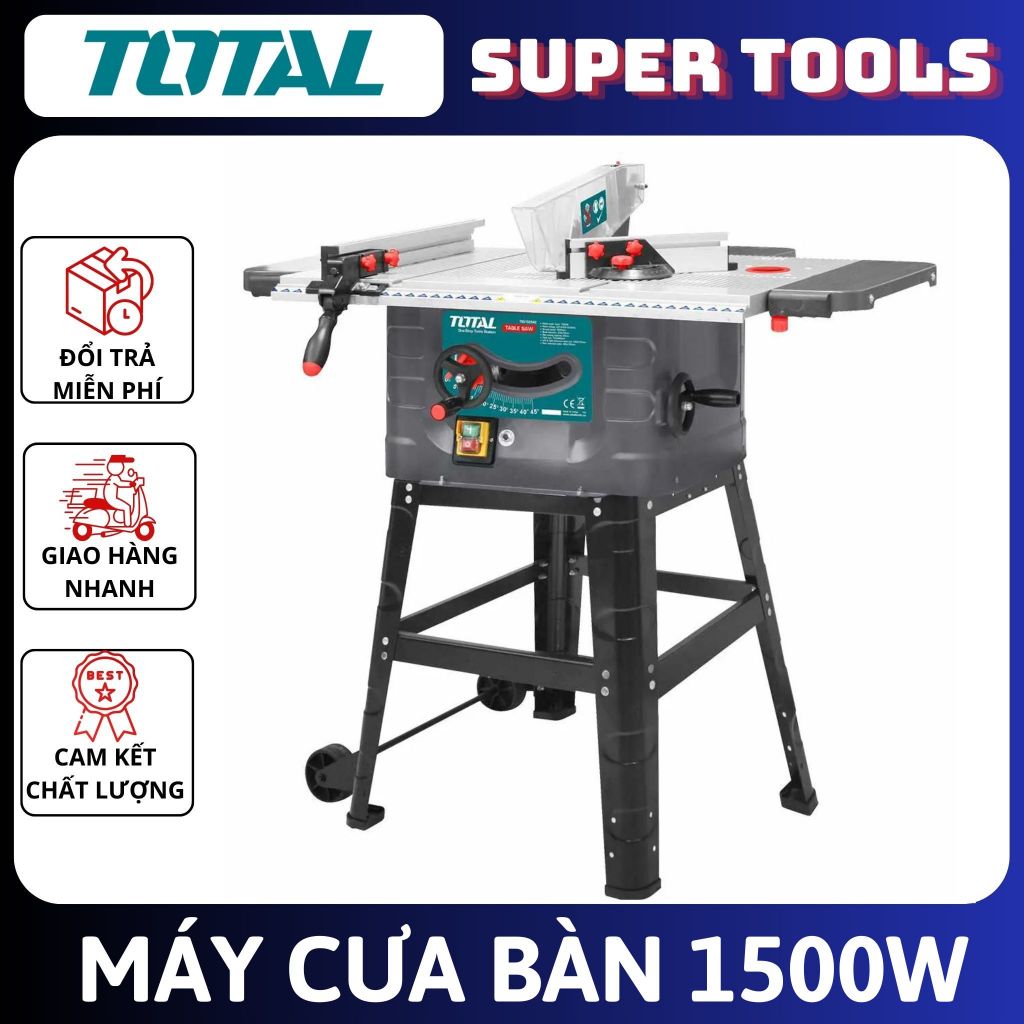 TOTAL Máy cưa bàn 1500W TS5152542 | Shopee Việt Nam
