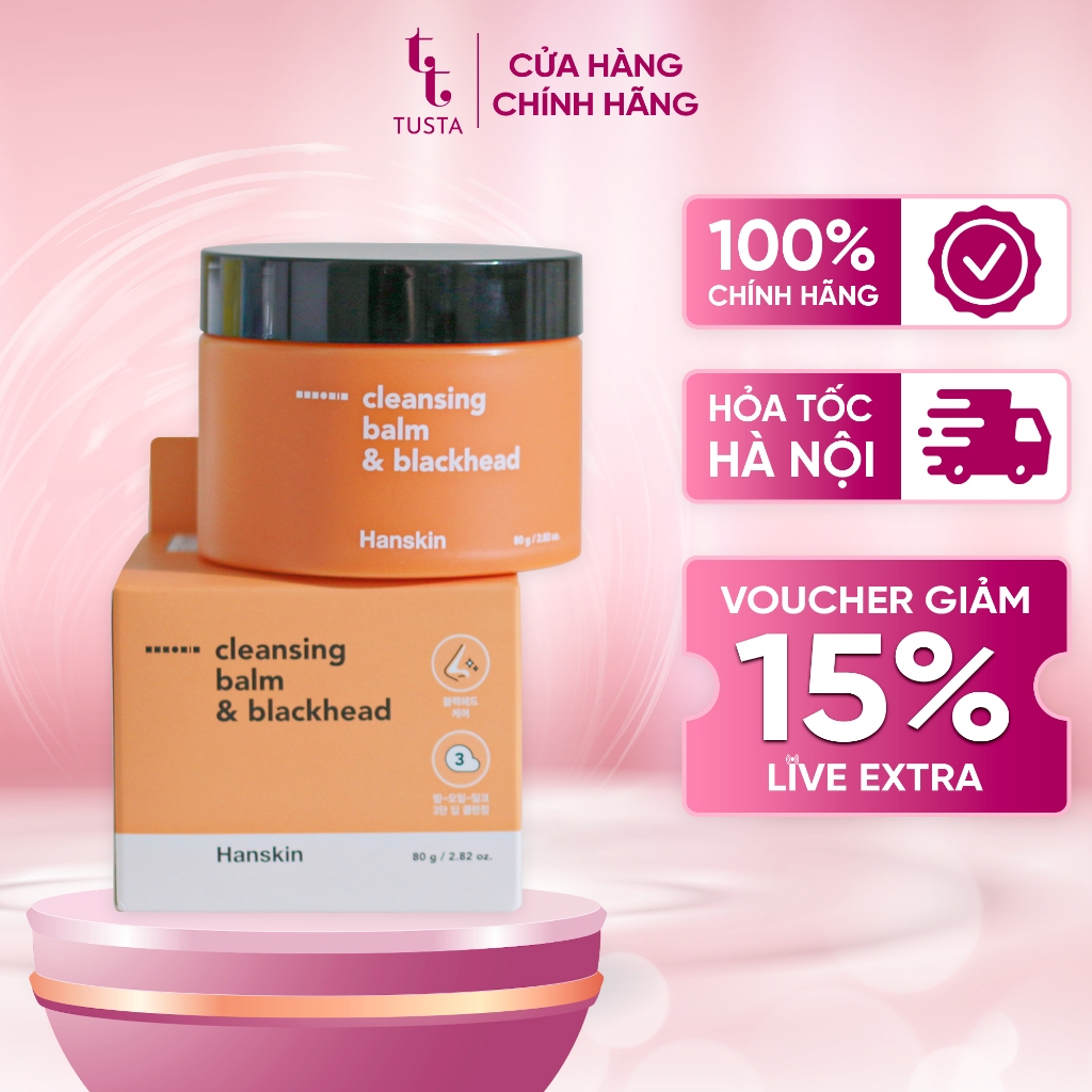 Sáp tẩy trang Hanskin cleansing balm & blackhead AHA 80g làm sạch sâu ...