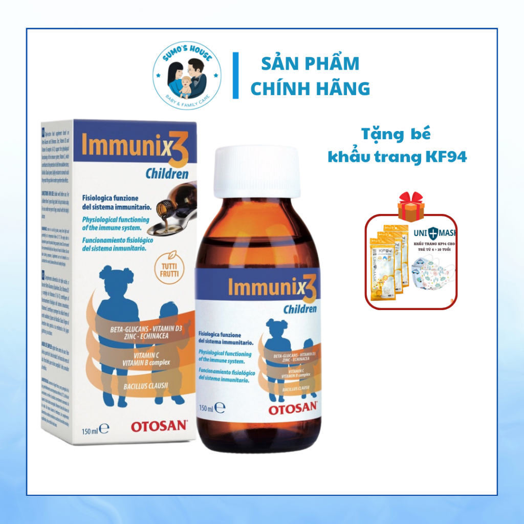 SIRO IMMUNIX 3- siro hỗ trợ tăng cường sức khỏe, tăng sức đề kháng,thơm ...