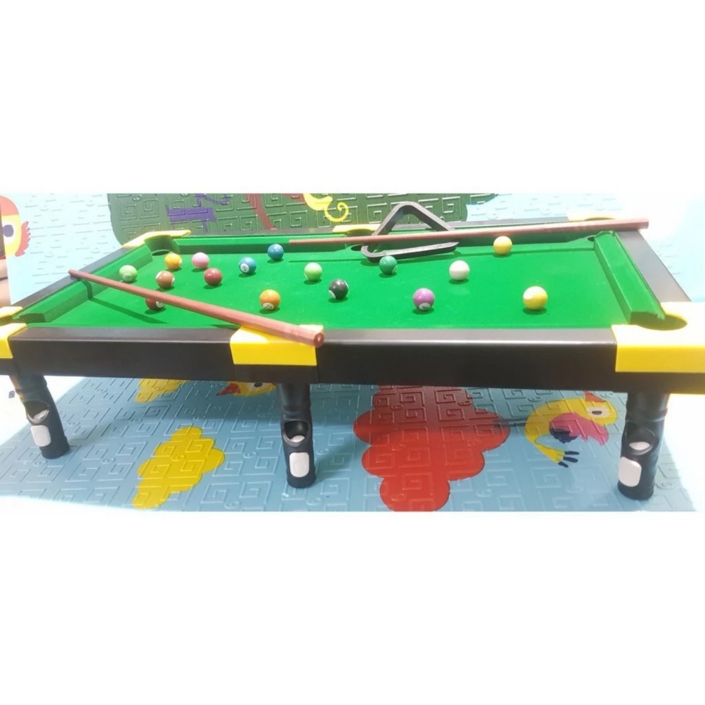Bàn Bi a Mini - Bida Snooker bằng vải nỉ có 16 viên bi có số kích thước ...