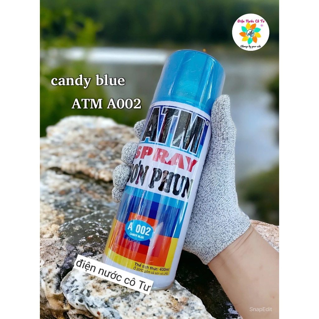 Sơn xịt ATM màu Candy Blue mã A 002 | Shopee Việt Nam