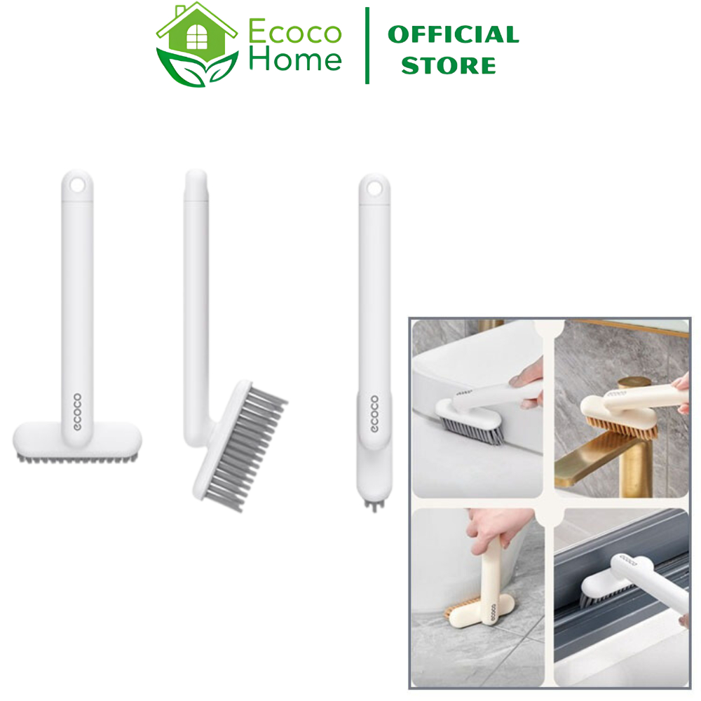 Bàn Chải Khe Góc ECOCO Xoay 360 Độ Thông Minh, Cọ Vệ Sinh Tích Hợp Kẹp Gắp Rác Tóc Nhà Tắm ...