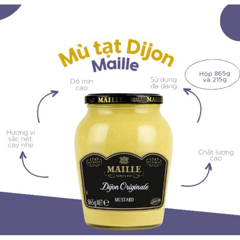 Mù tạt Dijon hiệu Maille- 865g | Shopee Việt Nam