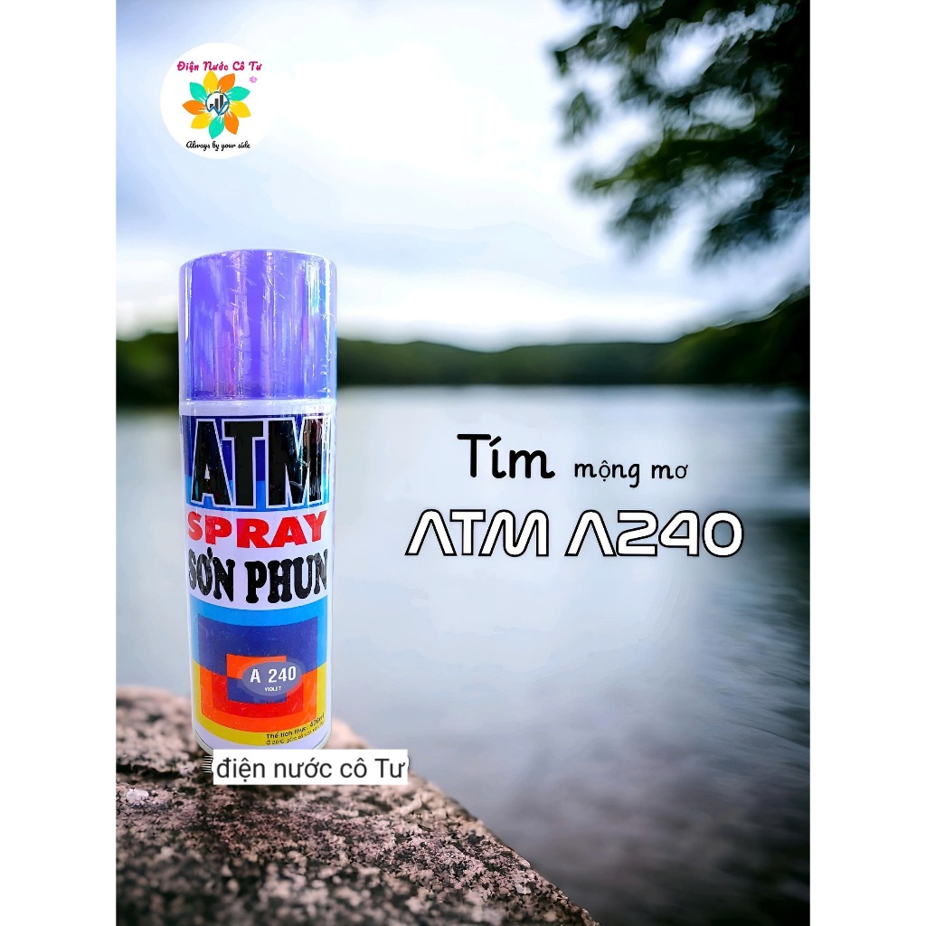 Sơn xịt ATM Spray màu Tím (Purple) A240 | Shopee Việt Nam