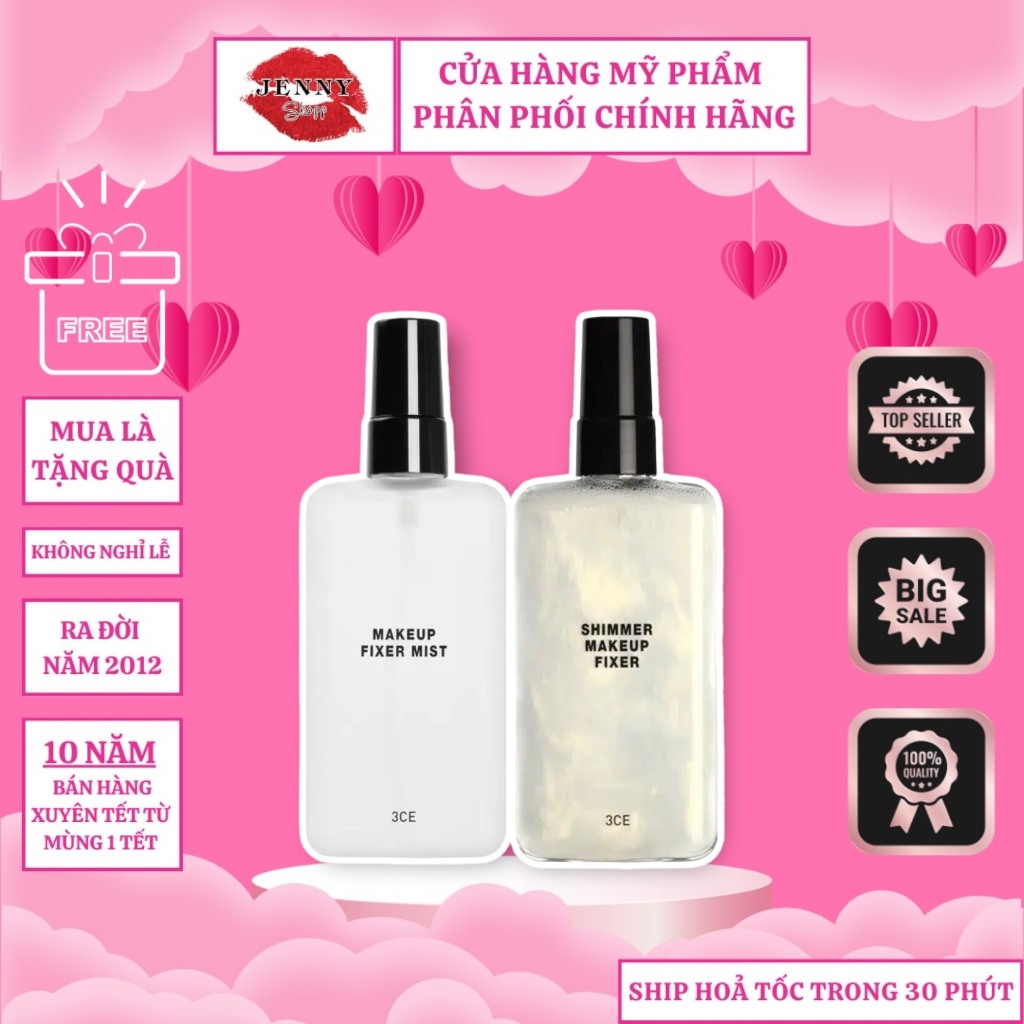 Xịt Khoáng Khóa Lớp Makeup 3CE Makeup Fixer Mist | Shopee Việt Nam