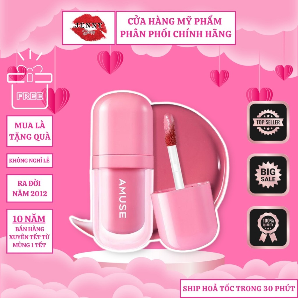 Son Tint Bóng Amuse Bebe Tint | Shopee Việt Nam