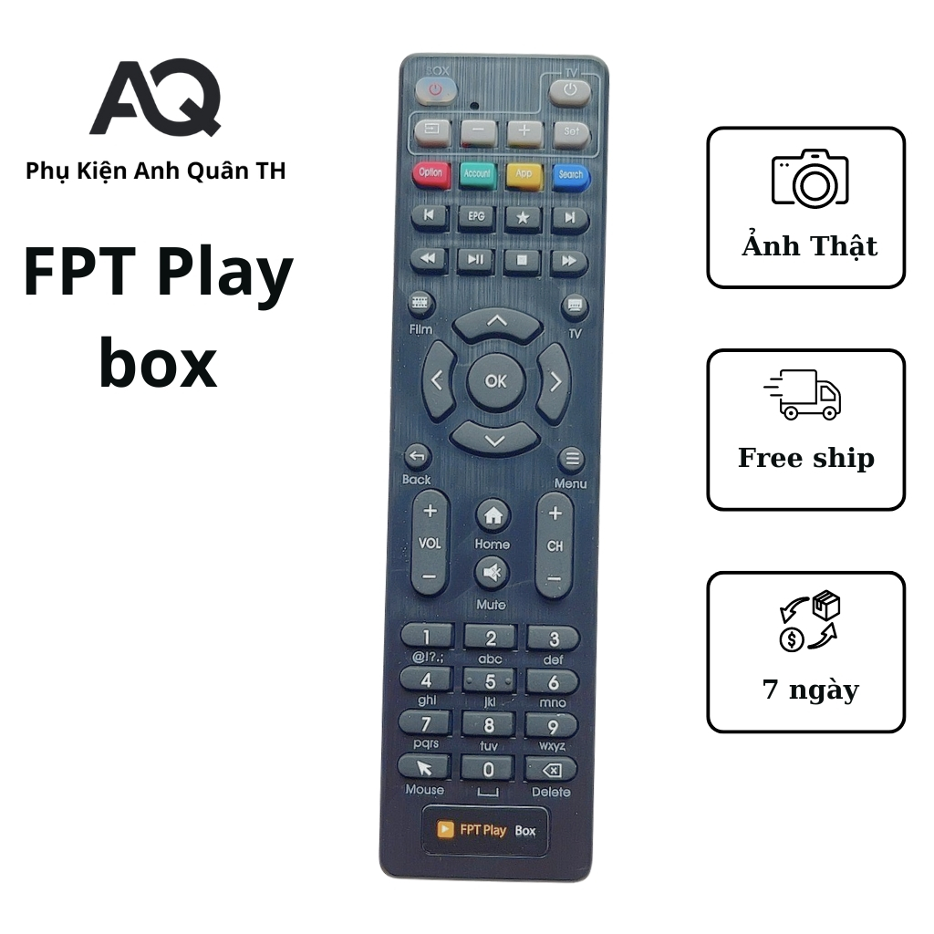 Remote đầu thu fpt play box , Điều khiển đầu thu FPT Play Box - Chính ...