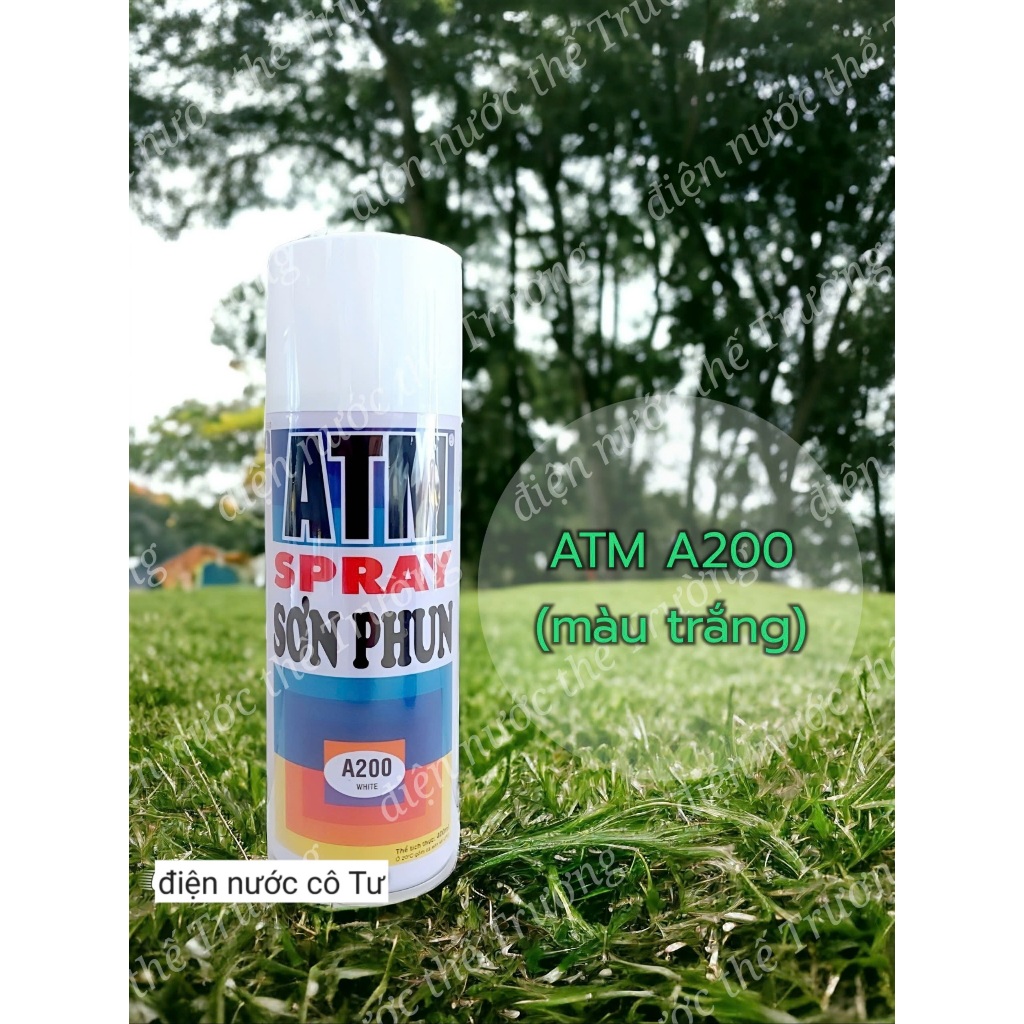 Bình phun sơn màu trắng (WHITE ) ATM Spray mã A200 | Shopee Việt Nam