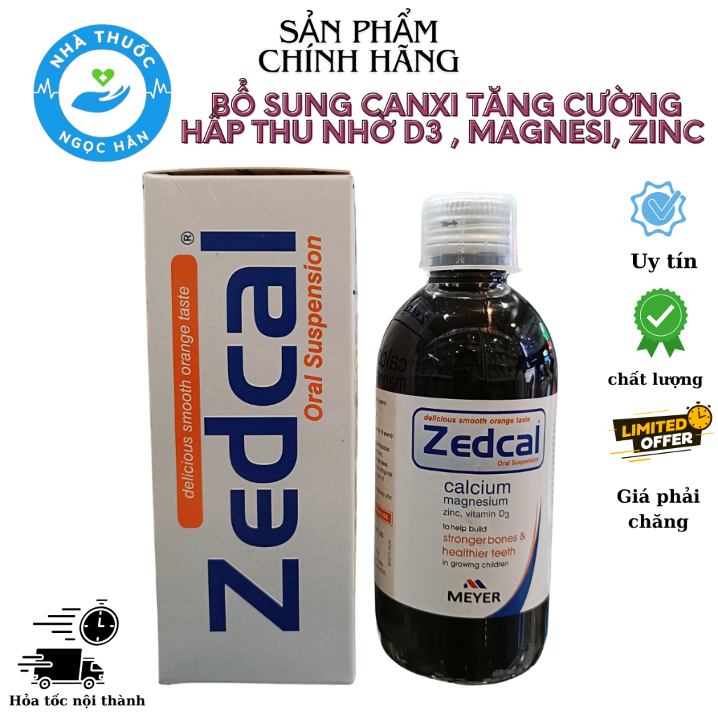 Zedcal Siro Bổ Sung Canxi Cho Bé Nhờ Magnesi , Zinc Và D3 Cho Bé Giúp ...