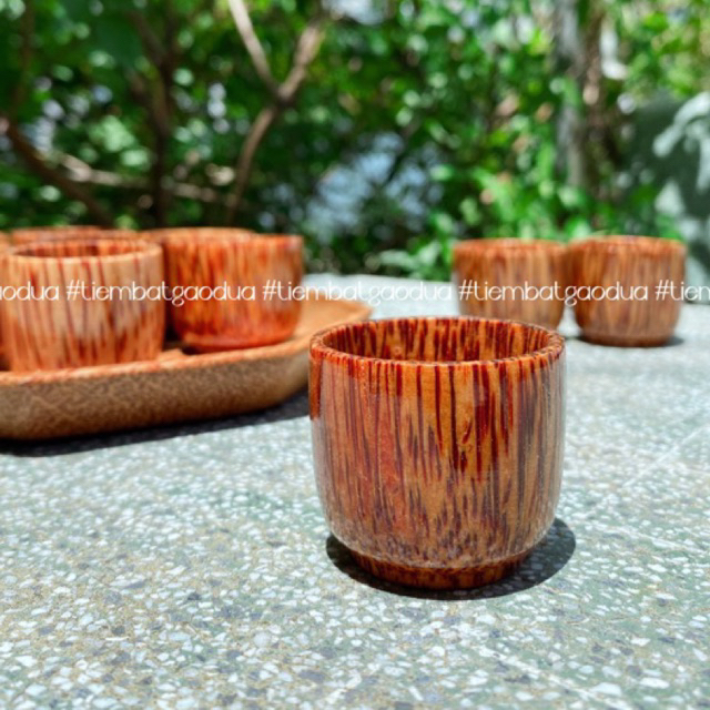 Chung Ly Chén Uống Rựu, Uống Trà Từ Gỗ Dừa Thiên Nhiên, Quà Tặng Trang ...