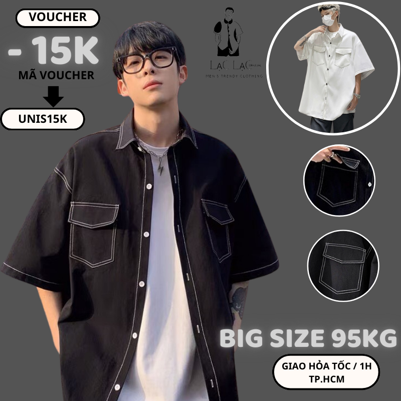 Sơ mi nam tay ngắn Lạc Lạc Oficial thời trang nam , chất liệu vải lụa mango dày dặn , áo sơ mi ...