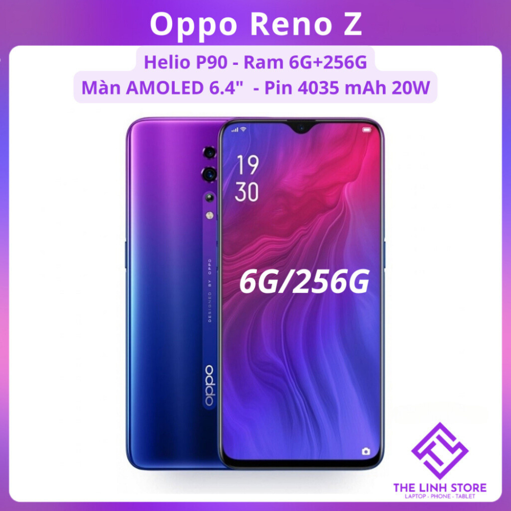 Điện thoại Oppo Reno Z ram 6G 256G - Helio P90 màn AMOLED 6.4 inch ...