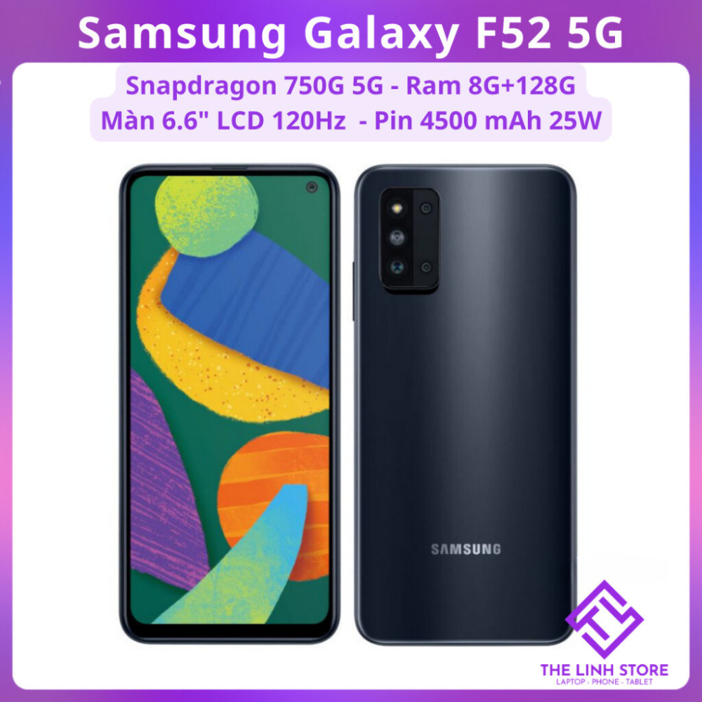 Điện thoại Samsung Galaxy F52 5G FULLBOX - Snapdragon 750 5G ram 8G ...