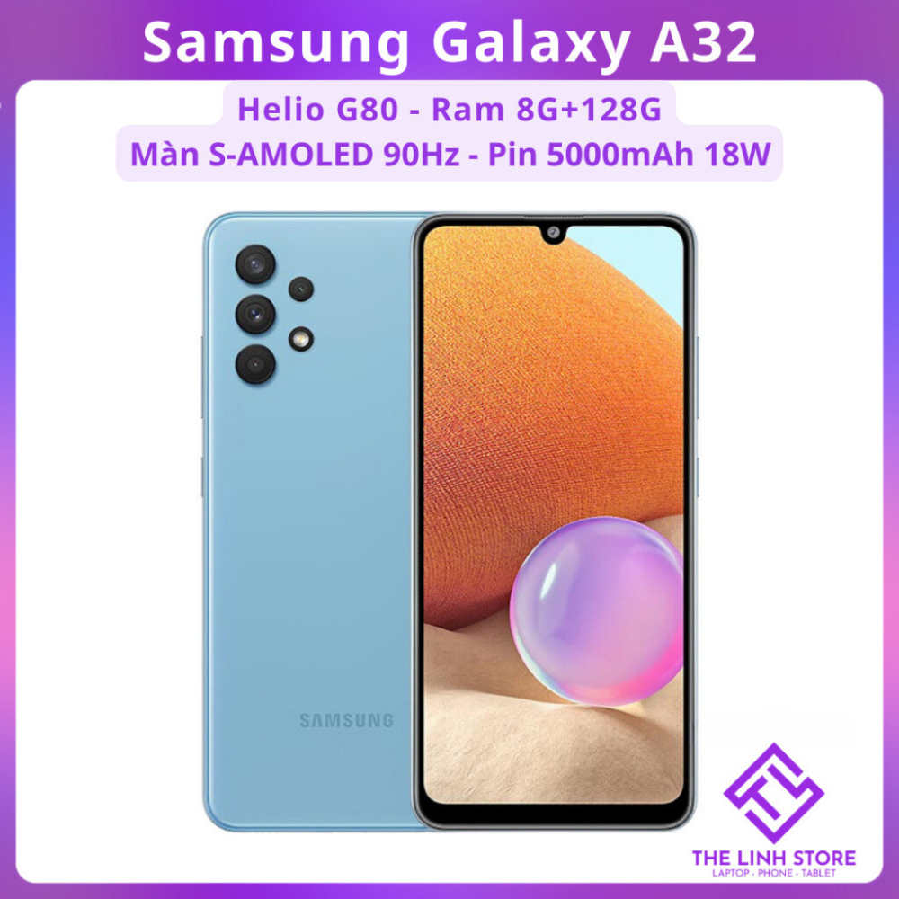 Điện thoại Samsung Galaxy A32 màn SuperAmoled - Helio G80 ram 8G 128G ...
