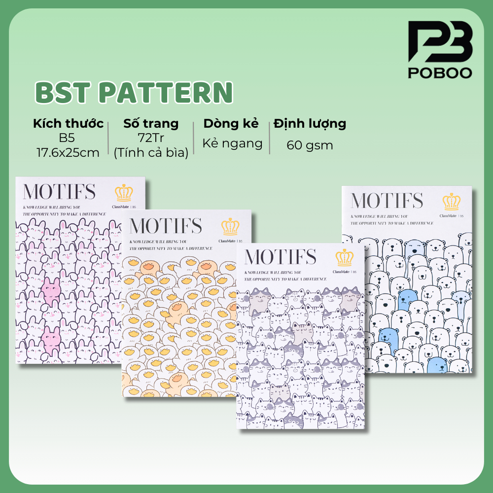 Vở B5 72 Trang Kẻ Ngang Classmate Bìa Pattern Dễ Thương Vở Ghi Chép Bìa ...