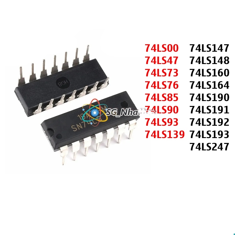 IC Số, IC logic 74LS247 192 190 139 85 00 90 148 147 73 93 160 LS47 các ...