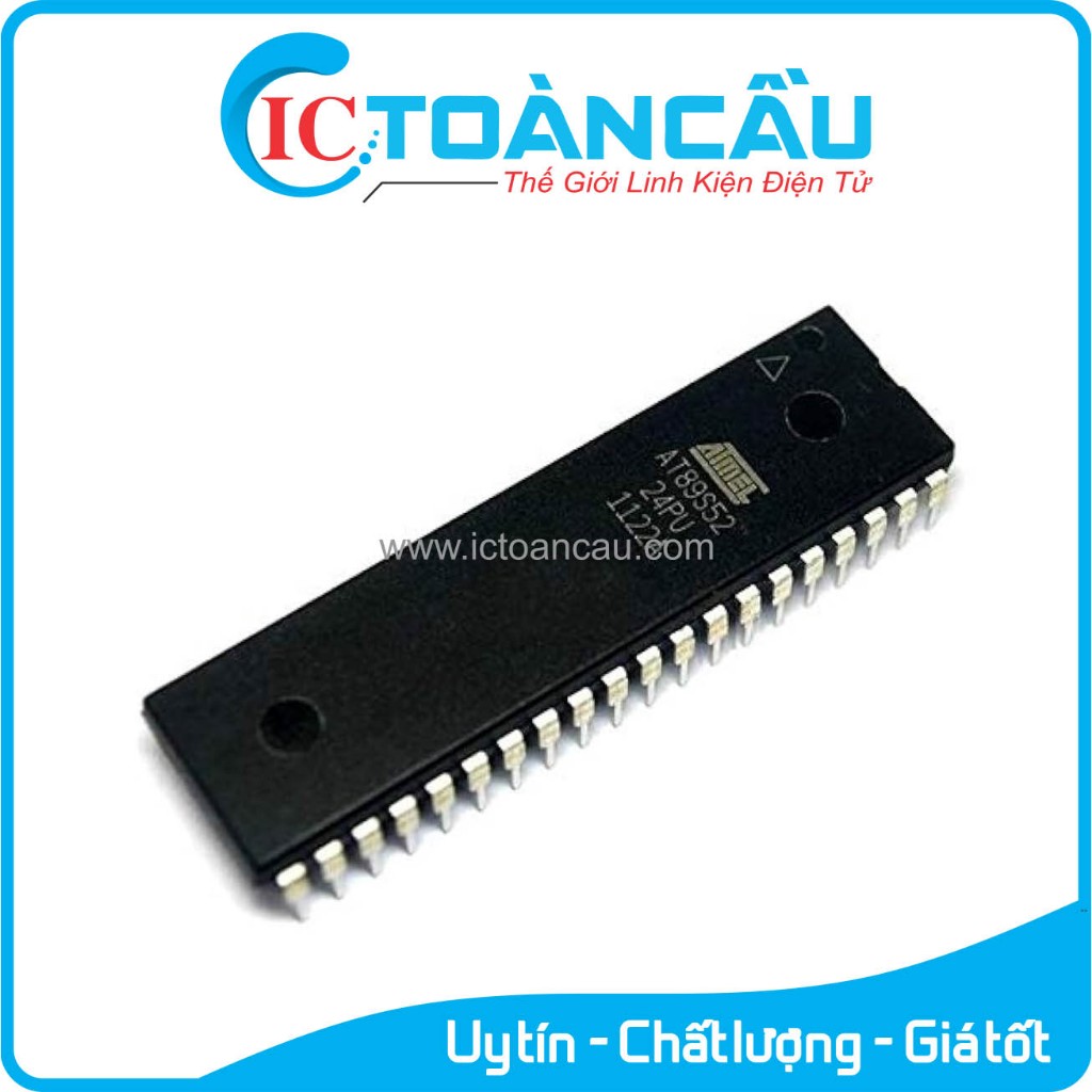 Chip chính hãng Vi Điều Khiển AT89S52-24PU Chân Cắm DIP40 - 89S52 ...