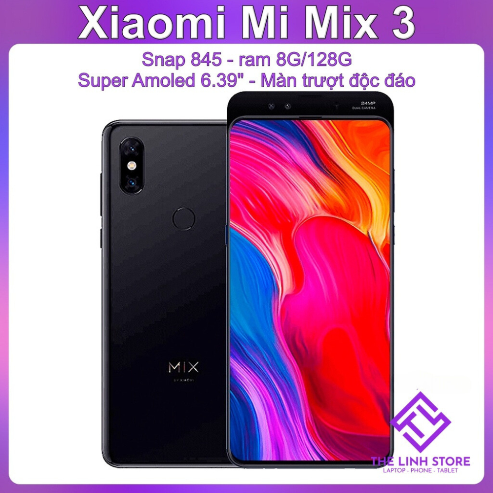 Điện thoại Xiaomi Mi Mix 3 Rom Quốc tế tiếng Việt - Màn AMOLED trượt Ram 8G 128G | Shopee Việt Nam