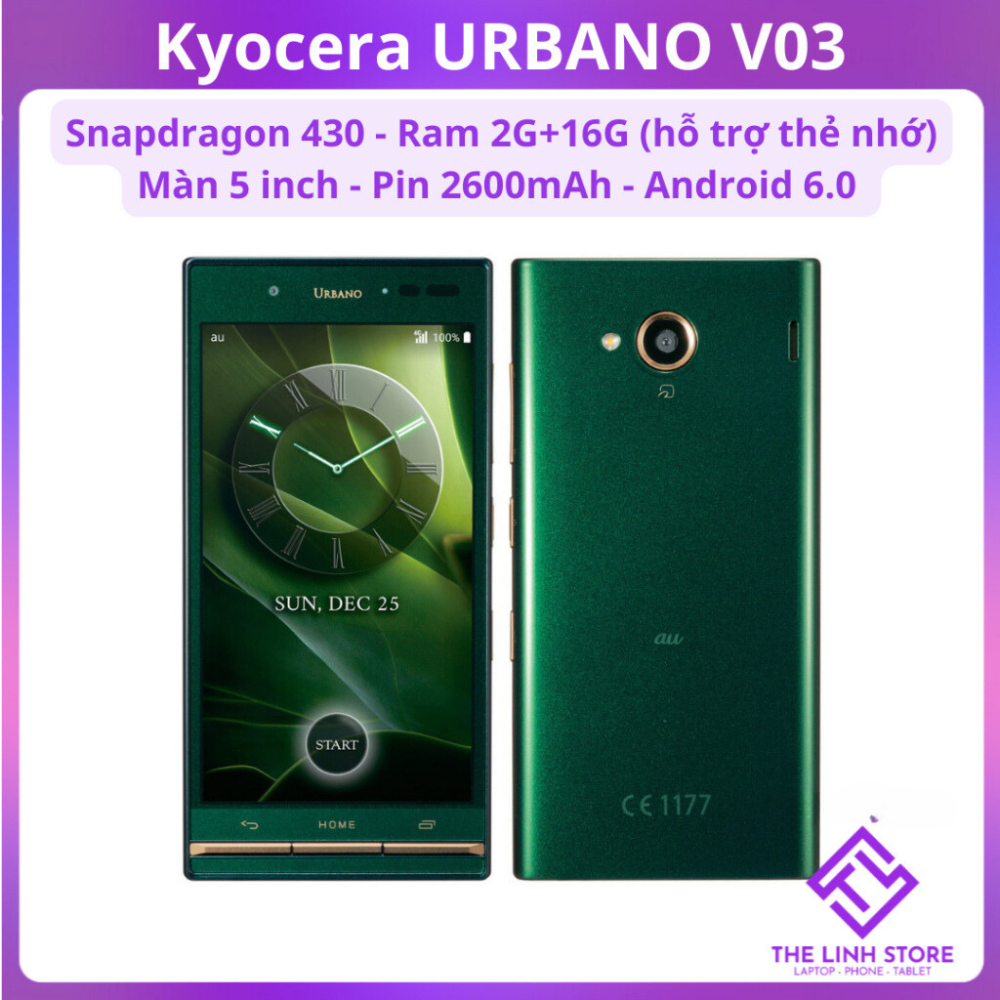 Điện thoại Kyocera Urbano V03 KYV38 màn 5 inch - Snapdragon 430 ...