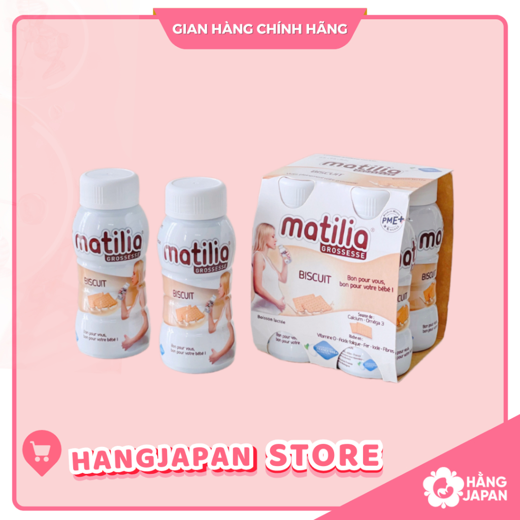 Sữa bầu Matilia Của Pháp Chính Hãng vị vani, socola và bích qui (LỐC 4 ...