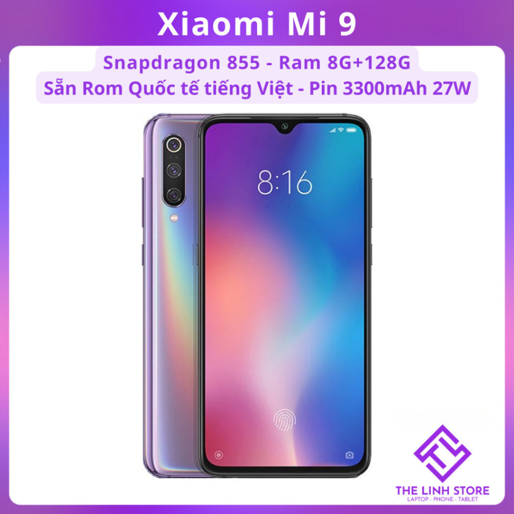 Điện thoại Xiaomi Mi 9 Rom Quốc tế tiếng Việt - Snapdragon 855 ram 8G ...