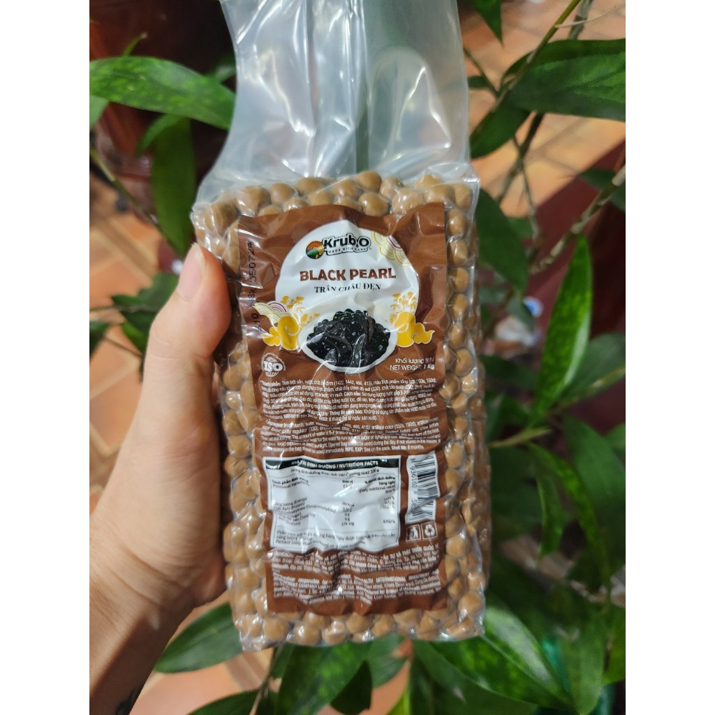 Trân châu đen đen Krubo gói 1kg vị Caramen Thơm ngon | Shopee Việt Nam
