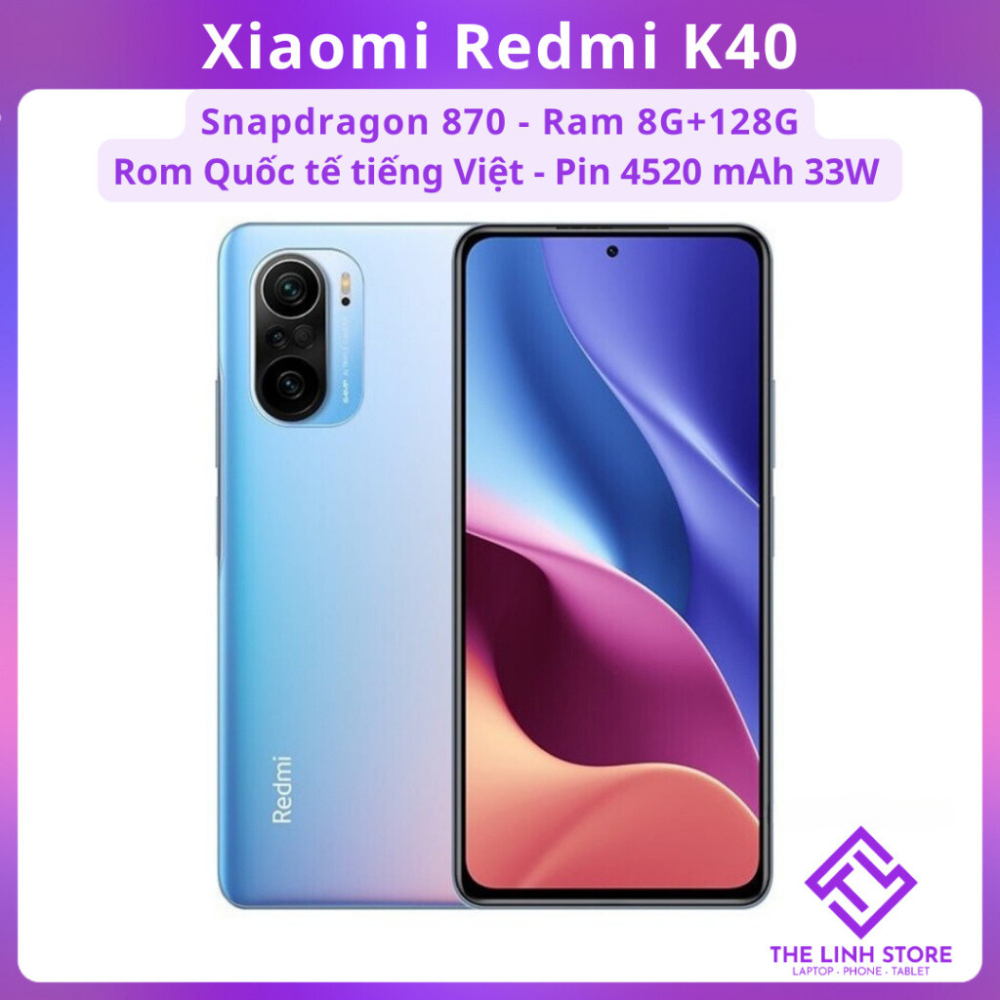 Điện thoại Xiaomi Redmi K40 5G ram 8G 128G - Snap 870 màn Amoled 6.67 inch | Shopee Việt Nam