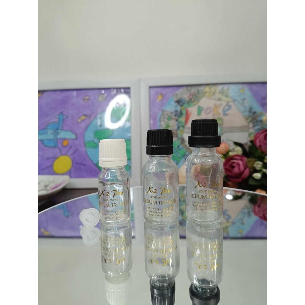 Chai thủy tinh trong 5ml,10ml, 15ml 20ml, 30ml, 50ml, 100ml nắp vặn DÁN TEM SẴN X2 PRO | Shopee ...