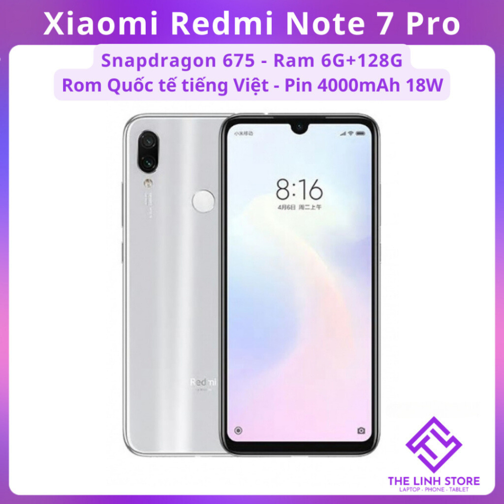 Điện thoại Xiaomi Redmi Note 7 Pro Rom quốc tế Ram 6G 128G - Snapdragon 675 | Shopee Việt Nam