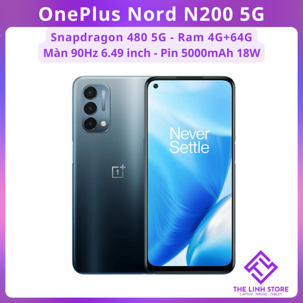 Điện thoại OnePlus Nord N200 5G màn 6.5 inch 90Hz - Snapdragon 480 5G ...