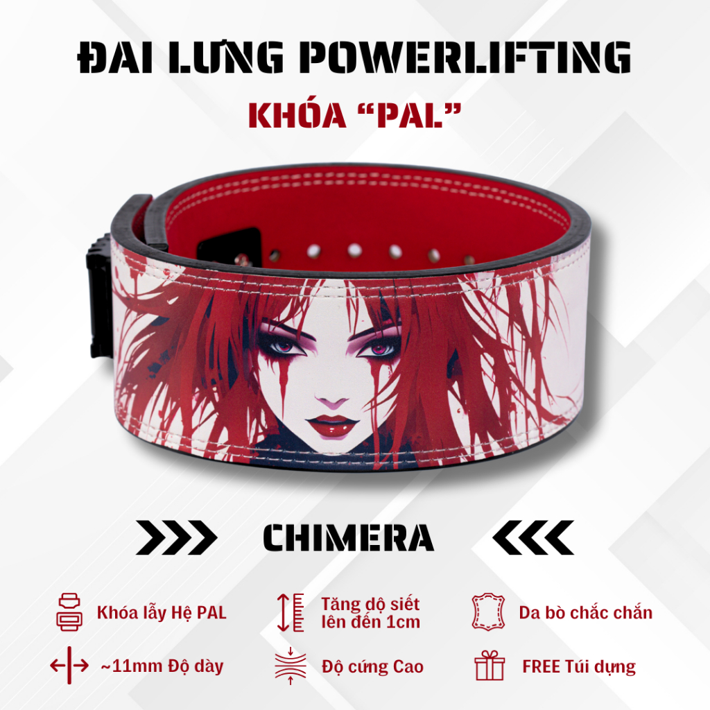 Đai cứng powerlifting khóa PAL VPG [Chimera] Powerlifting PAL Belt ...