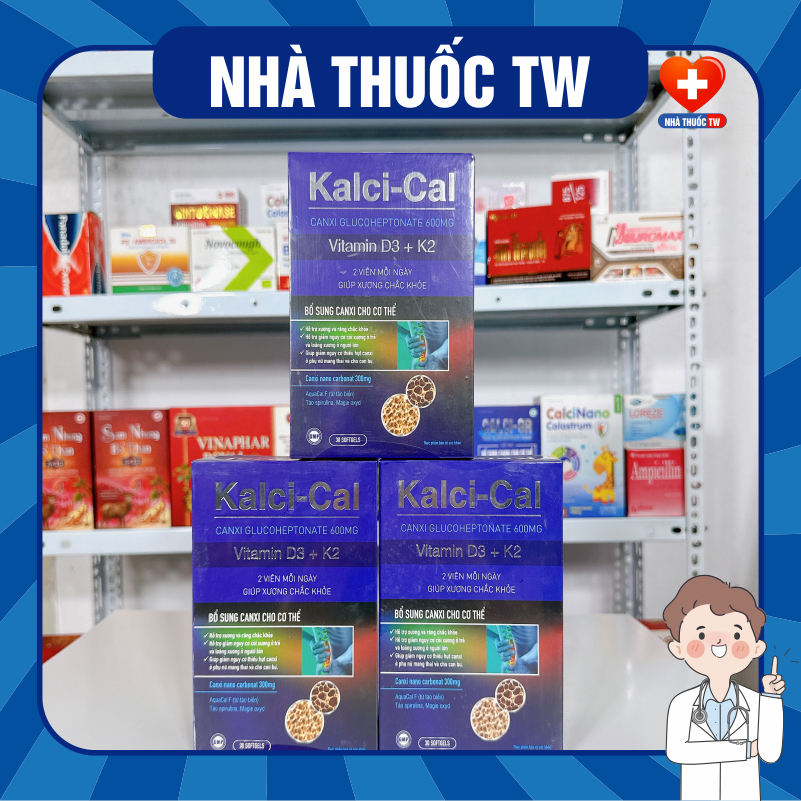 Viên uống bổ sung calci, vitamin và khoáng chất Kalci-Cal hộp 1 lọ 30 ...