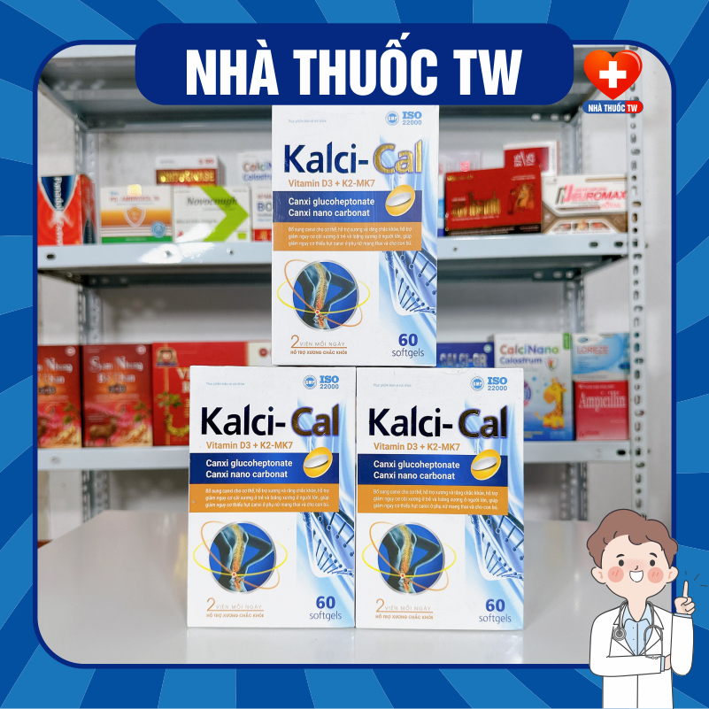 Viên uống bổ sung canxi Kalci-Cal hỗ trợ phát triển chiều cao, xương ...