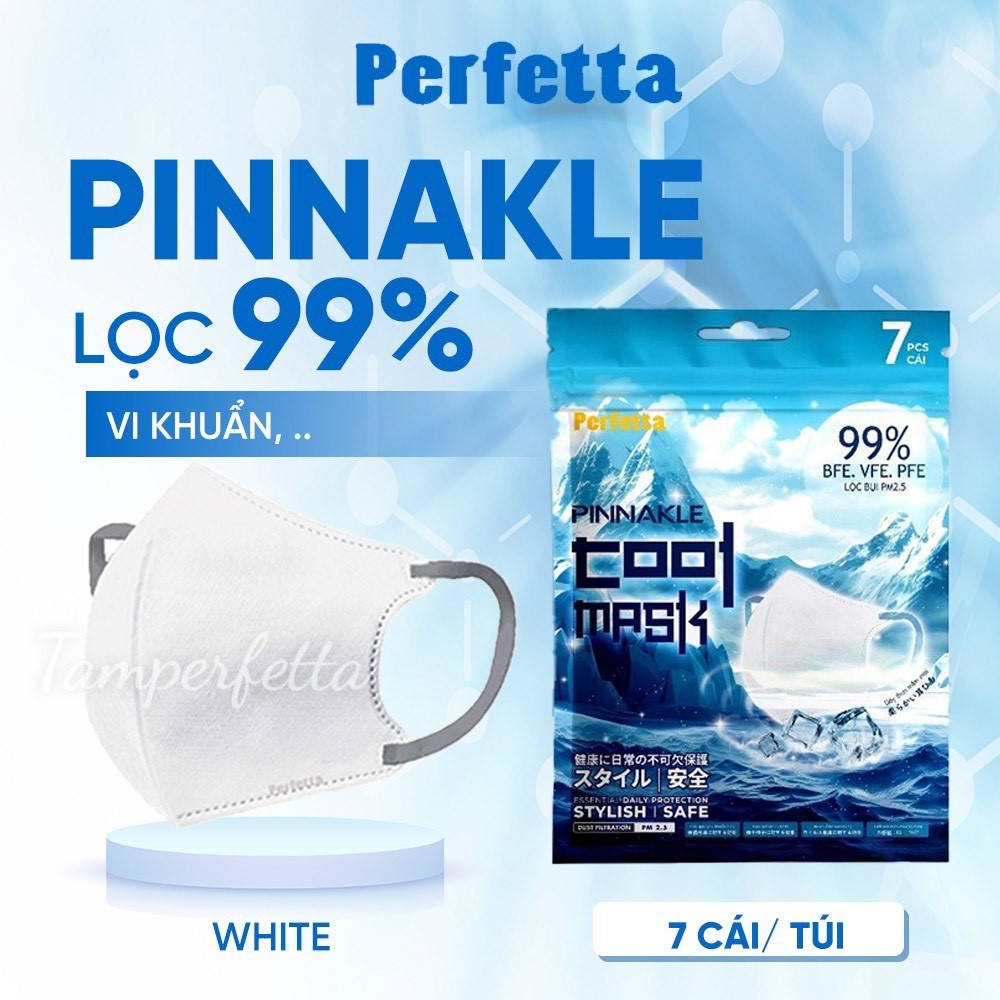Gói Khẩu Trang Perfetta Pinnakle Cool Mask 3 lớp, Lớp Trong Siêu Mát ...