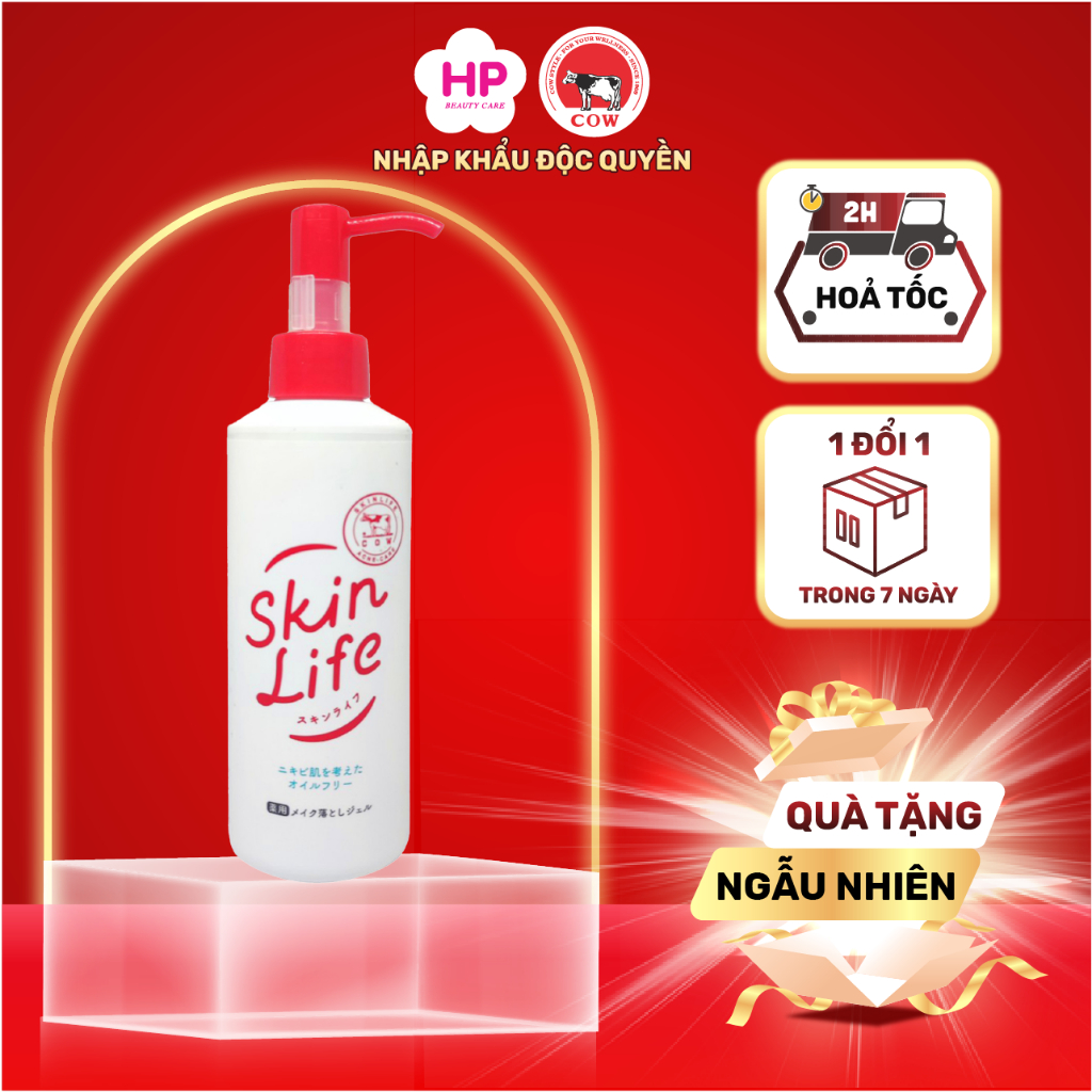 Gel Tẩy Trang Cow Skinlife Làm Sạch Sâu Và Ngừa Mụn 150g (Combo Gel Tẩy ...